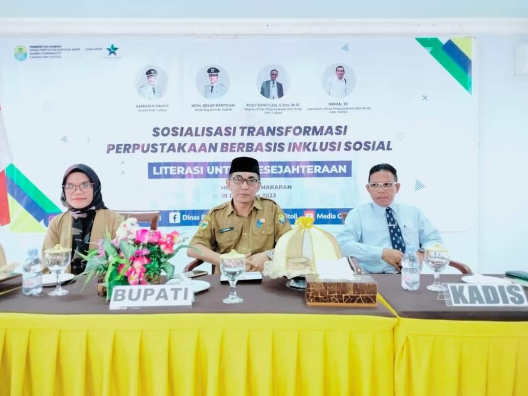 Dispersipda Tolitoli Gelar Sosialisasi Program Transformasi Perpustakaan Berbasis Inklusi Sosial ...