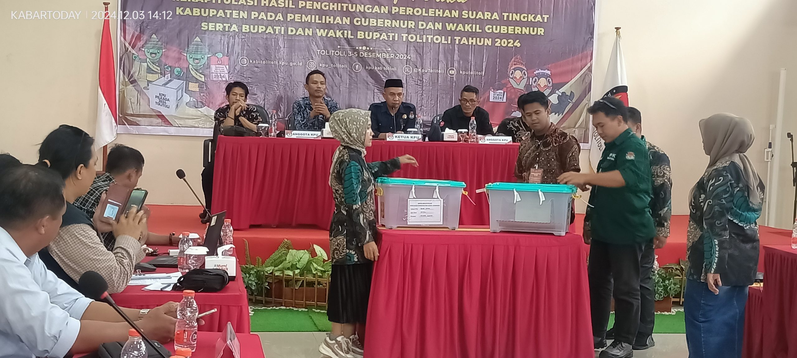 Rekapitulasi Perhitungan Tingkat Kabupaten Tolitoli Paslon Nomor Urut 2 ...